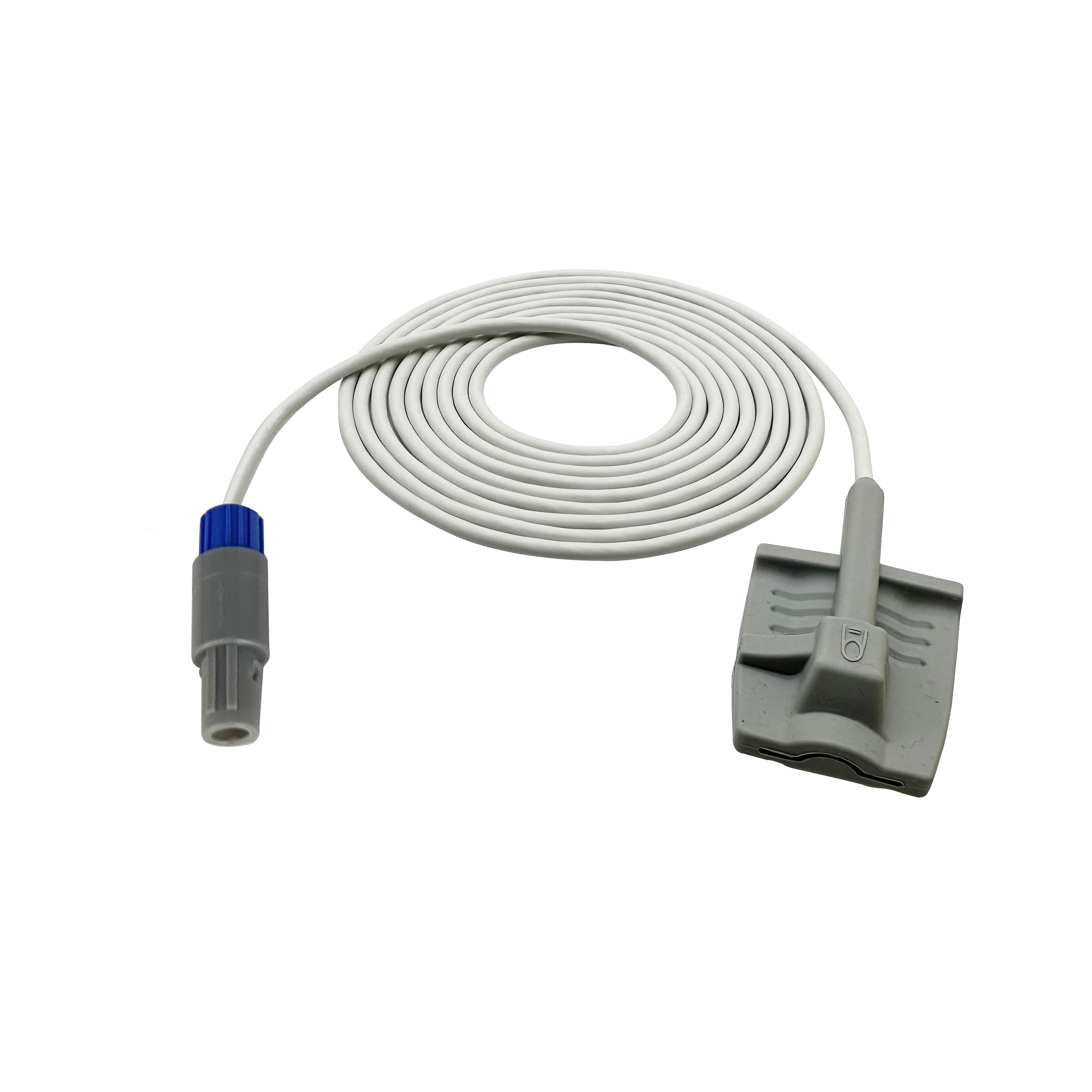 Kompatibel Reusable Dewasa Spo2 Sensor 6 Pin Connector 40 Derajat Soft Tip